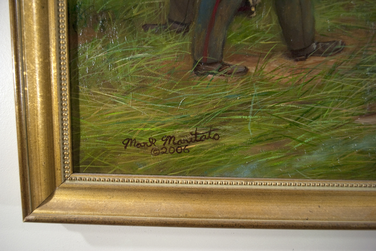 Mark Maritato Original Oil Painting Artwork Thunder at Dawn Civil War ...