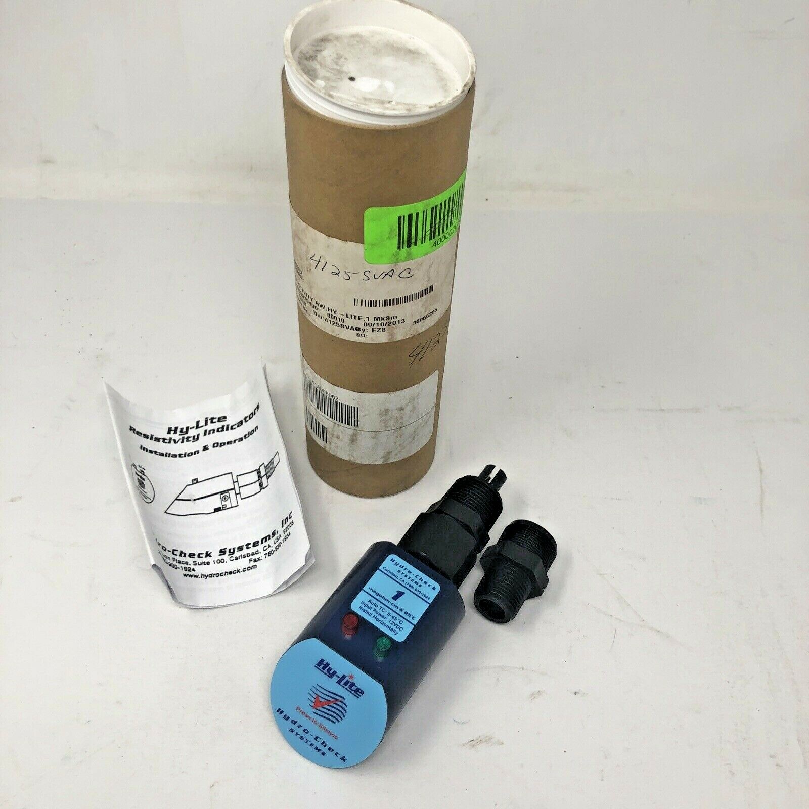 NEW Hydro-Check Hy-Lite 1 megohm-cm Conductivity Resistivity Indicator ...