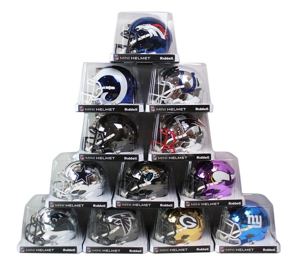 Complete Set of 32 Unsigned Speed Chrome NFL Mini Helmets | eBay