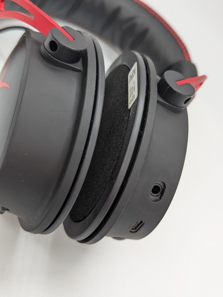 FAULTY HyperX Cloud Alpha Wireless gaming headset black/red ONE EAR SILENT | eBay