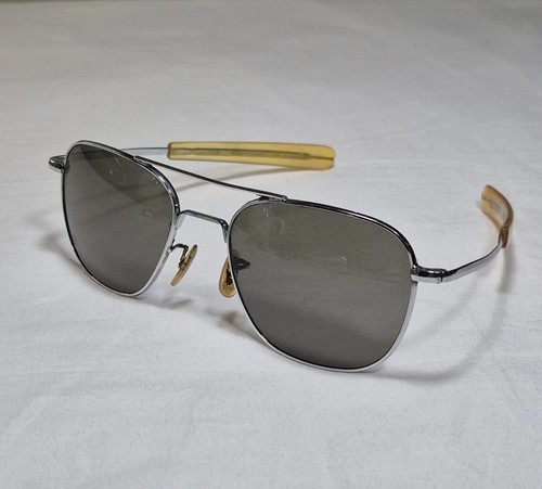 Randolph Engineering Sunglasses 5 1/2 Aviator Pilot 52-20-140 Silver ...