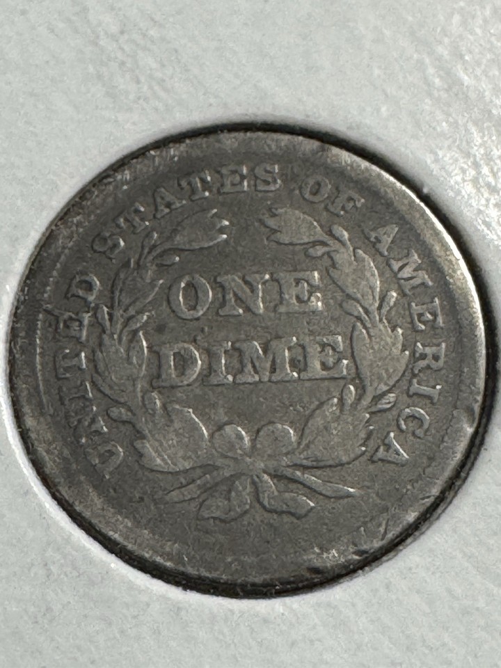 1837 Seated Dime, Small Date, Better Variety, 1st Year Of Issue, Free ...