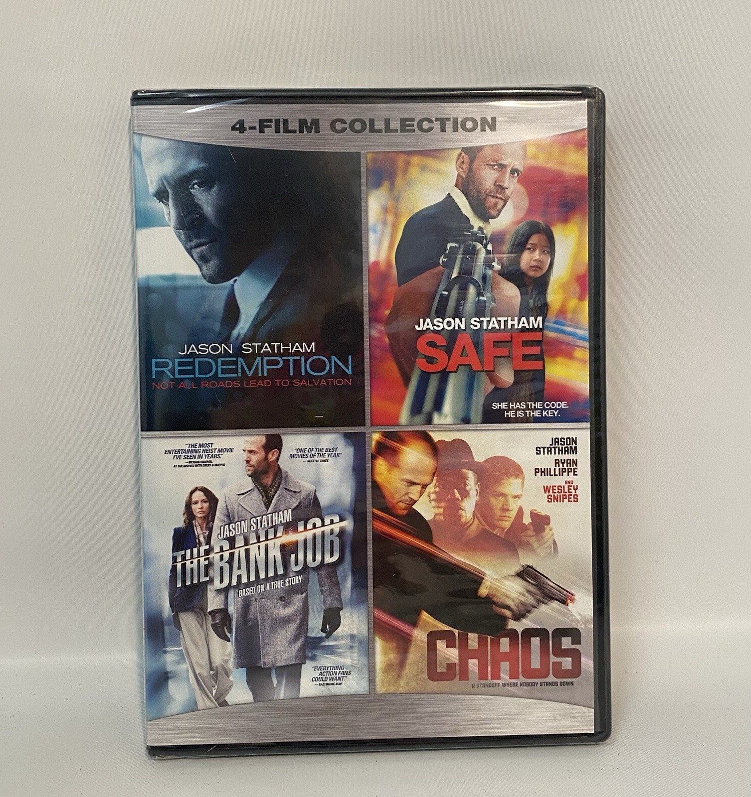 Jason Statham 4 Film DVD Collection Redemption Safe The Bank Job Chaos ...