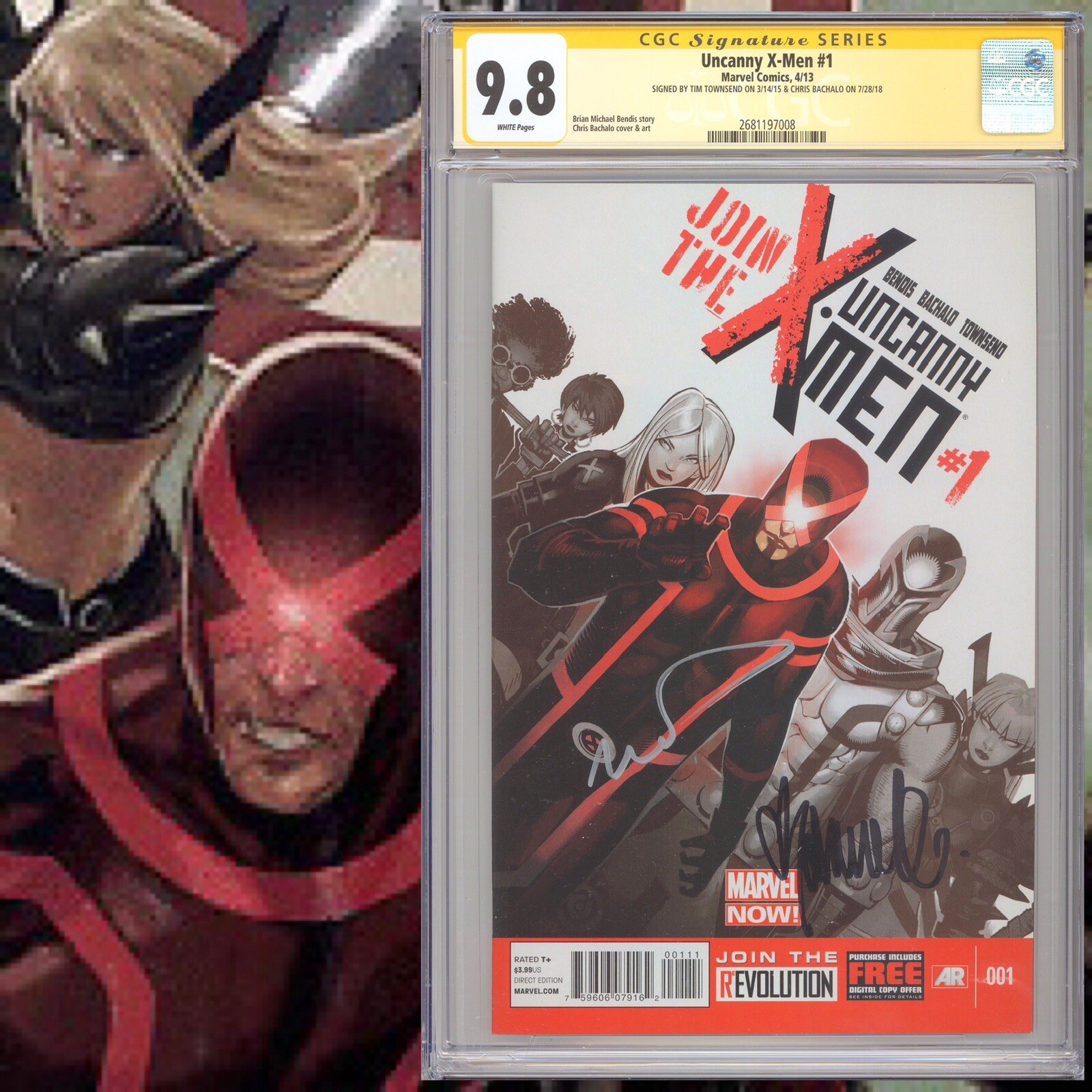 CGC 9.8 SS Uncanny X-Men #1 signed by Chris Bachalo & Tim Townsend 2013 ...
