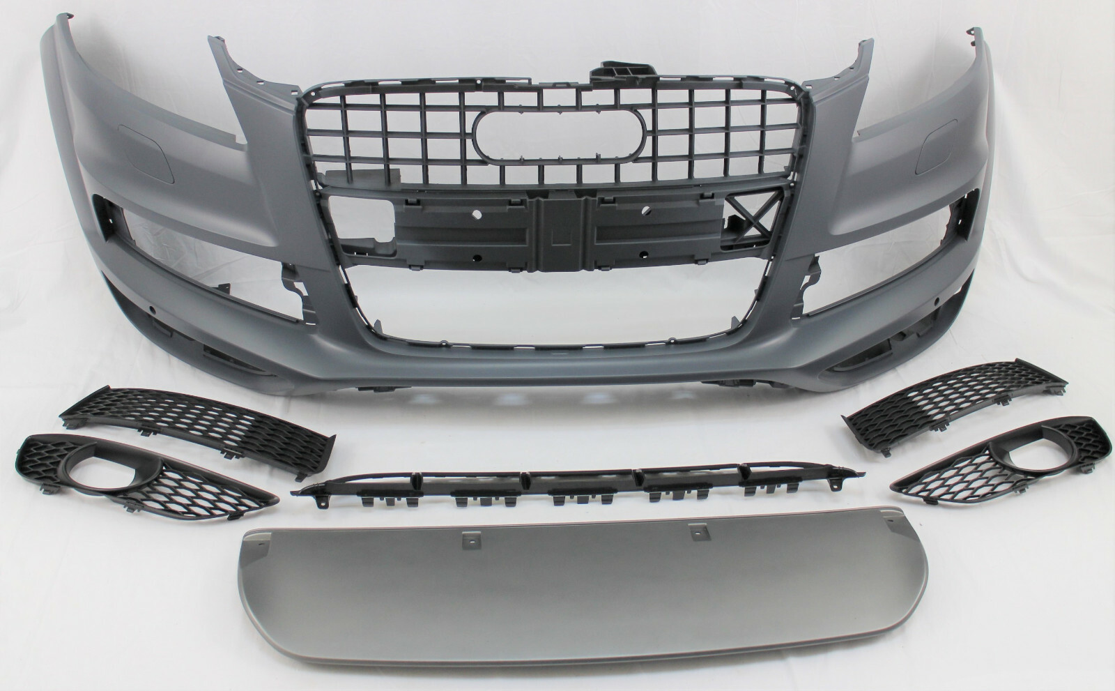 for 2010-15 Q7 Sline SQ7 Front Bumper cover grille spoiler splash ...