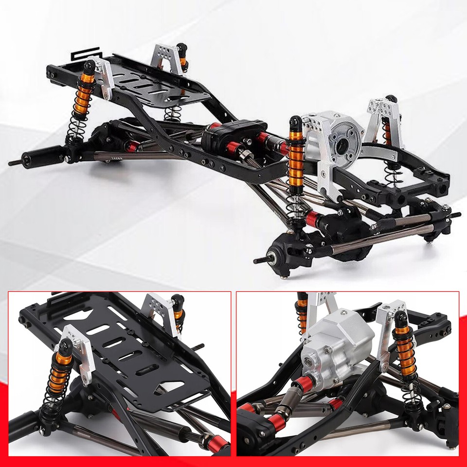 313mm Wheelbase Chassis Frame for 1/10 RC Crawler Car Axial SCX10 IIYE ...