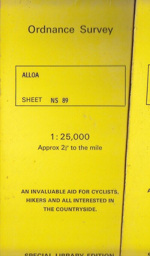 Ordnance Survey (OS) Map 1:25,000 First Series Sheet NS 89 Alloa | eBay UK