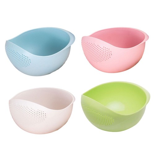 Rice Sieve Kitchen Strainer For Draining Rice Fruits Colander Basket ...