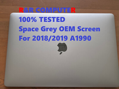 OEM Apple MacBook Pro 15" LCD Screen Display 2018 2019 A1990 Space Grey ...
