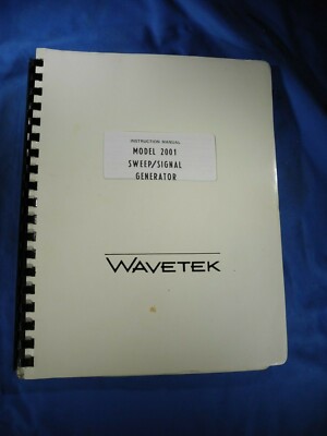 Manuals & Books - Wavetek Model