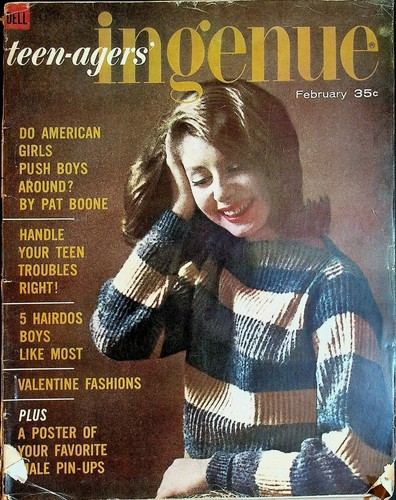 Ingenue Magazine February 1961 Pat Boone Mickey Mantle Elvis Steve ...