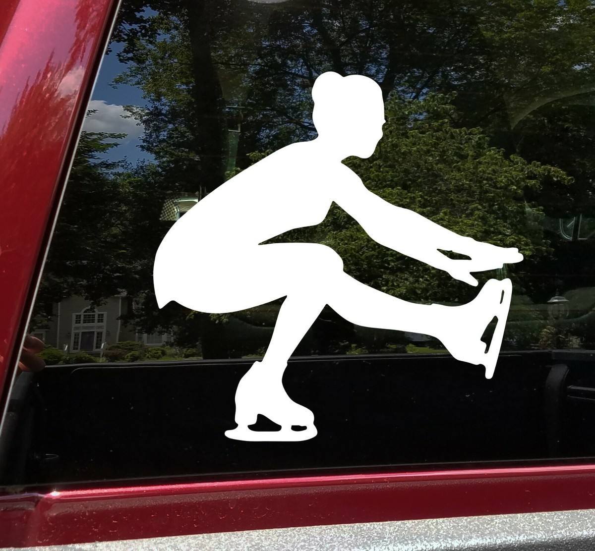 Ice Skater Silhouette 4 Decal Sticker Ice Skater Svg, Ice Skater
