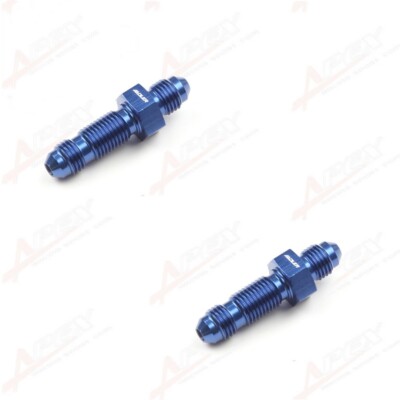 US STOCK 2PCS -4AN AN4 AN-4 Male Straight Bulkhead Fitting Adapter ...