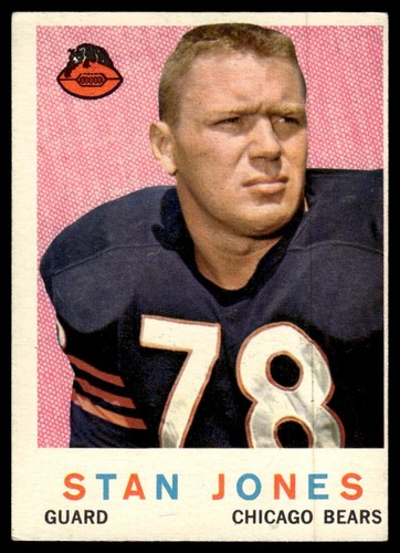 1959 Topps Stan Jones EX Chicago Bears #96 | eBay