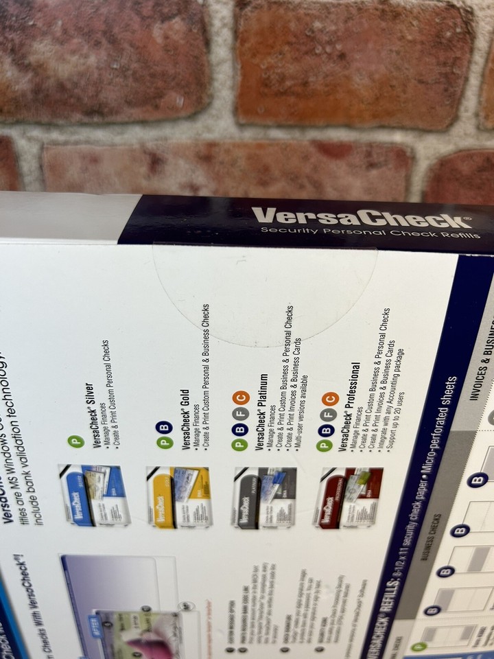 VersaCheck Security Personal Check Refills ~ Personal Wallet Checks ...