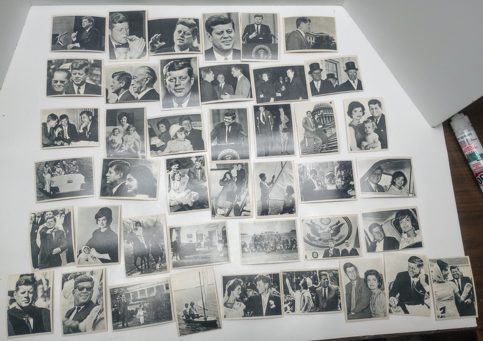 1964 JFK Vintage Topps John F Kennedy Jackie Trading Cards 72 of 77 US ...