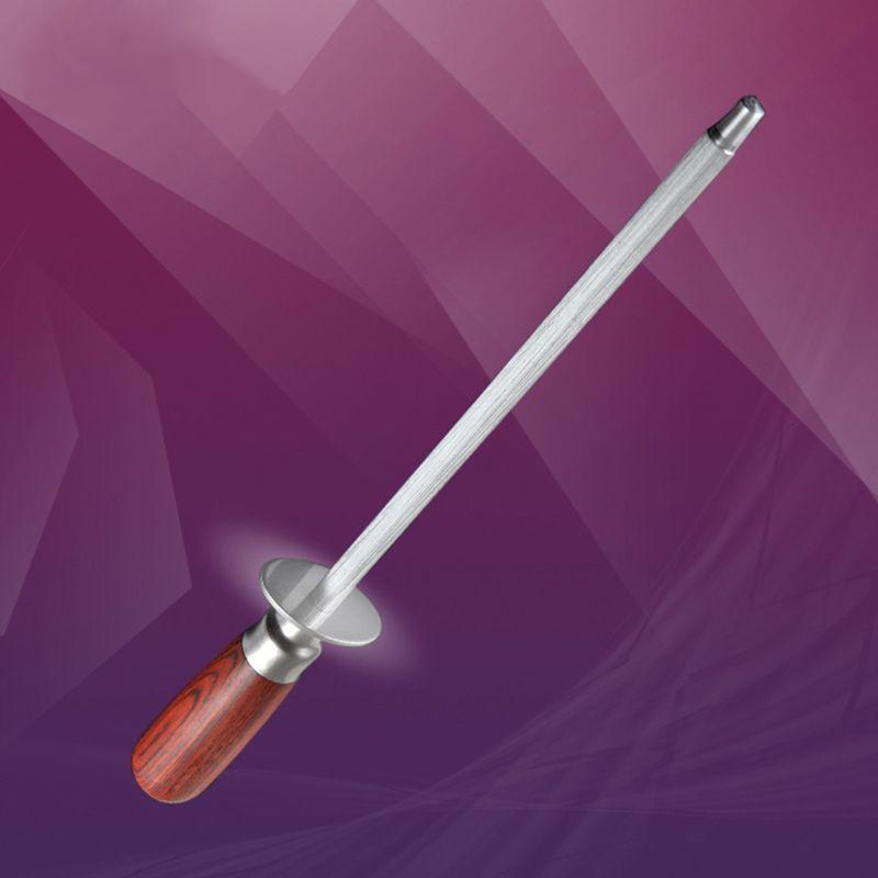 10'' Chef Sharpener Rod Diamond Sharpening Stick Honing Steel For ...