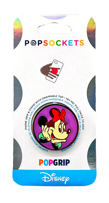 PopSockets Disney Minnie Mouse Metal Enamel Purple PopSocket Pop Socket ...