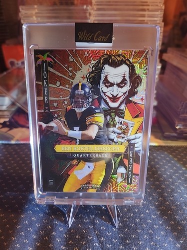 2025 Wildcard 5 Card Draw 1/1 Joker Orange Mojo Ben Roethlisberger ...