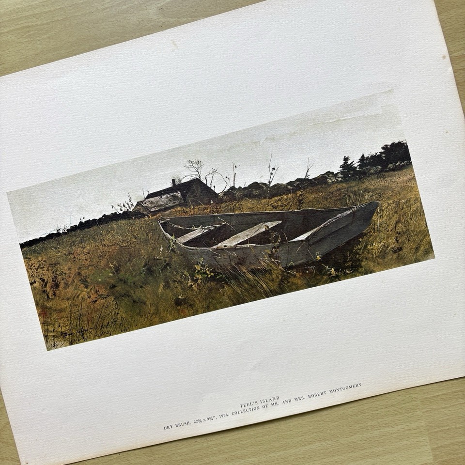 Andrew Wyeth Art Print Teel's Island Lithograph 17x13” Four Seasons ...