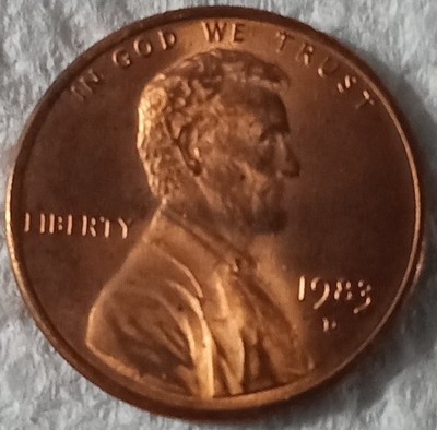 ** VERY ** VERY ** Rare 1983 D PENNY WITH ERROR wide AMAM | eBay