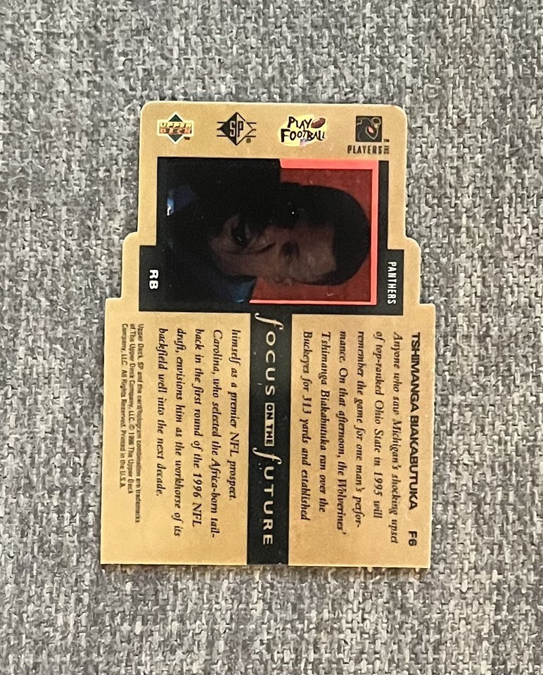 1996 Upper Deck SP Focus on the Future #F6 Tshimanga Biakabutuka ...