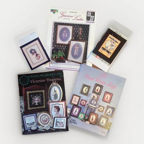 Cross stitch Lady Patterns - Lot of 5 Leaflets | eBay