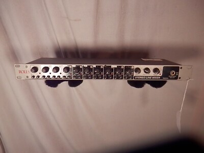 Rolls RM203X Stereo Line Mixer rack effect used | eBay