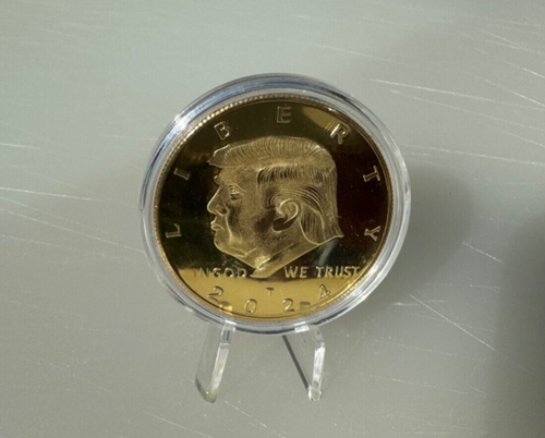 OFFICIAL 2024 GOLD DONALD J TRUMP "LIBERTY" RARE COIN 45th and 47th ...