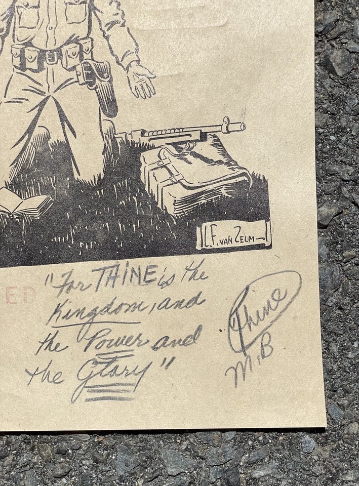 WWII Van Zelm Christian Science Monitor Newspaper Prayer Propaganda Art ...