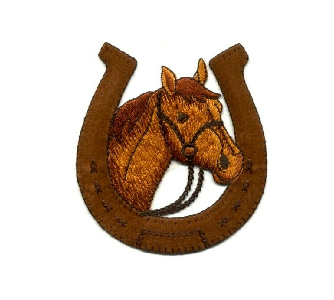 Horse - Equestrian - Western - Horseshoe - Embroidered Iron On Applique ...