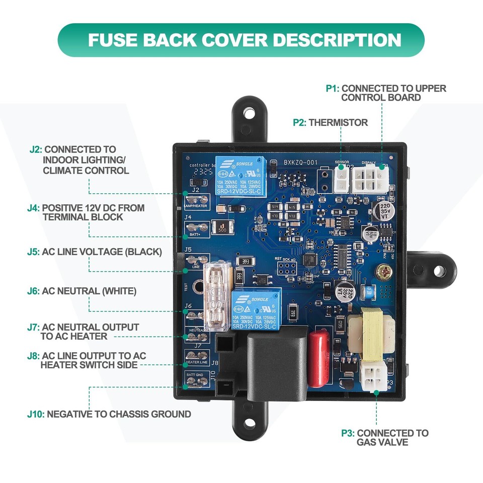 3316348.900 Power Module Board For Dometic RV Refrigerator Circuit ...