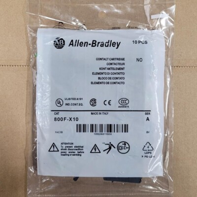 (10pcs) Allen-Bradley 800F-X10, N.O. Contact Block | eBay