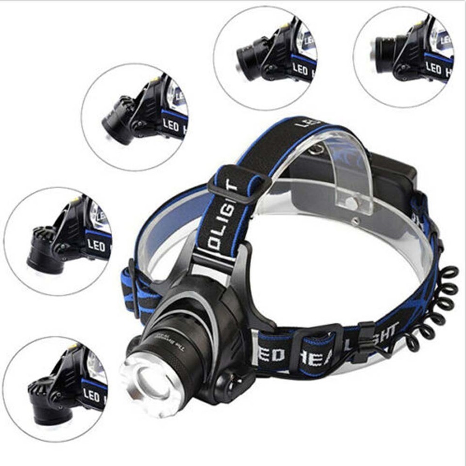 Super Bright LED 990000Lumens Headlamp Headlight Flashlight Head Torch ...