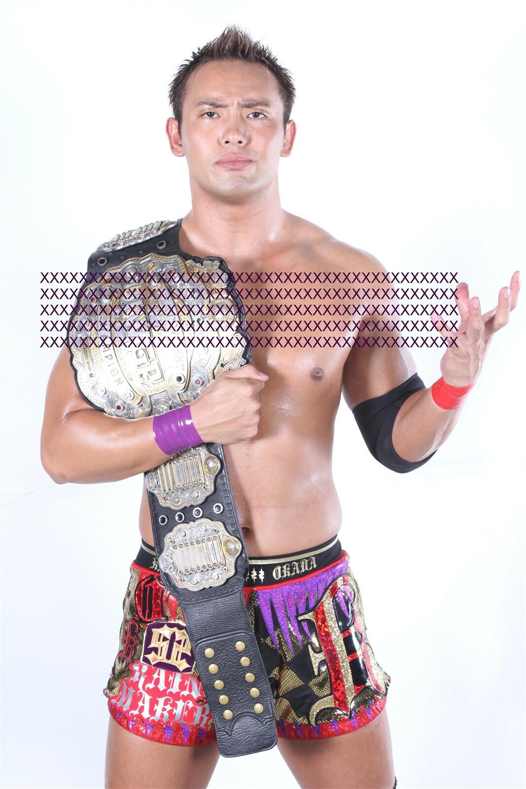 KAZUCHIKA OKADA 8x10 COLOR PHOTO TNA WWE ROH ECW NXT AEW NEW JAPAN IWGP ...