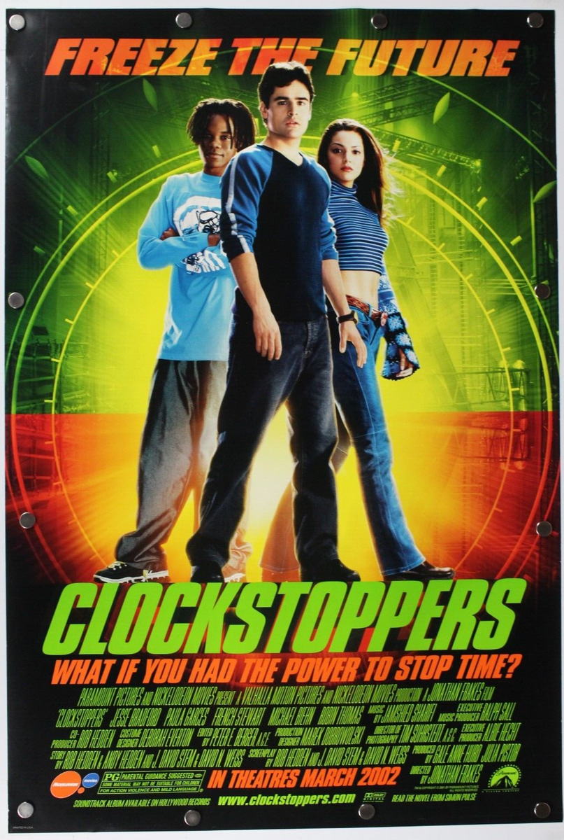 2002 Paramount Pictures Clockstoppers Nickelodeon Official