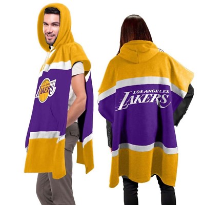 Nba Los Angeles Lakers Hoodie Poncho One Size Fit Most 100 Licensed