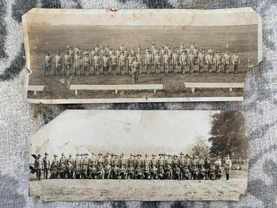 Lot of 2 WW1 or Spanish American War Troop Photographs | eBay