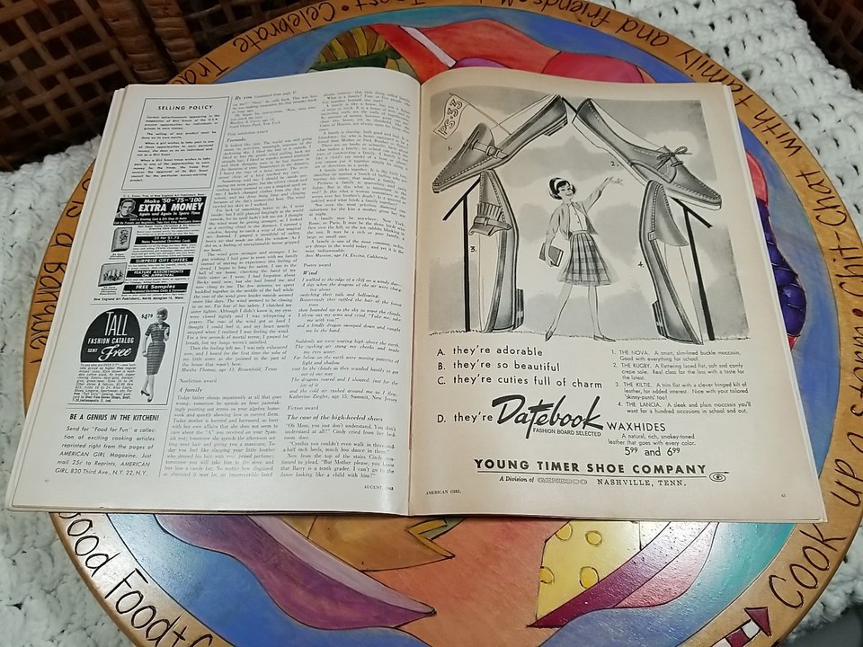Vintage AMERICAN GIRL MAGAZINE, August 1963, Teen-Agers, Fashion ...
