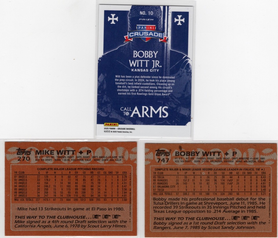 BOBBY WITT JR 2025 Panini-Crusade #10 CALL TO ARMS PRIZM-KCR + DAD + UNCLE | eBay