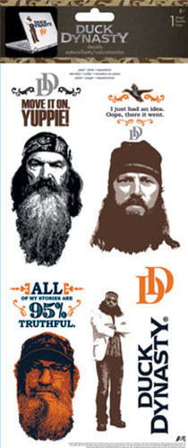 DUCK DYNASTY wall stickers 6 decals Phil Si Willie Jase decor quotes ...