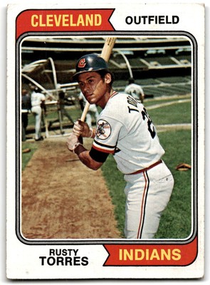 1974 Topps Rusty Torres . Cleveland Indians #499 | eBay