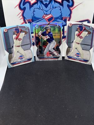 2023 bowman chrome Justin Crawford,Juan Chacon /499 3-card !! | eBay