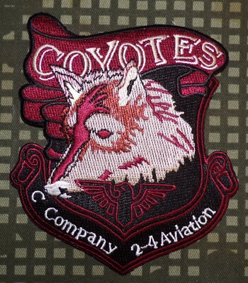 US Army C Co, 2nd Battalion, 4th Aviation Regiment "Coyotes" Patch | eBay