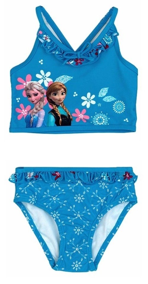 Frozen Swim Suit Anna Elsa Disney Store 5/6 New Princess Swimwear ...