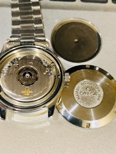 Omega MAISON FONDEE EN 1848 Gold Bezel Cal.1108 Speedmaster Heritage ...