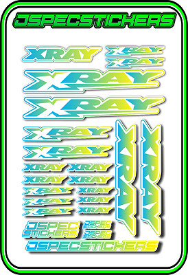 XRAY RC A5 STICKER SHEET NT1 T4 XB9 RX8 ELECTRIC NITRO CAR DECALS R/C ...