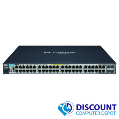 HP ProCurve 2910al-48G-PoE+ J9148A 48 Port Gigabit Ethernet Switch 4x ...