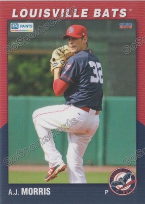 2016 Louisville Bats AJ Morris RC Rookie Cincinnati Reds | eBay