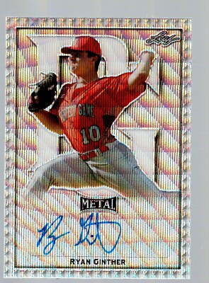 2020 Leaf Metal Perfect Game All-Ameri Auto Silver Wave #BARG2 Ryan ...